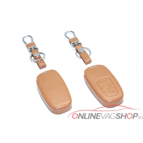 Husa piele pentru cheie Audi A1 A3 A4 A5 A6 A7 A8 Q3 Q5 Q7 TT